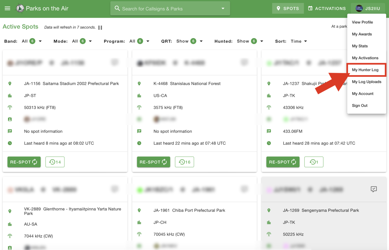 POTAを始める（2025年2月） | アマチュア無線局JS2IIU