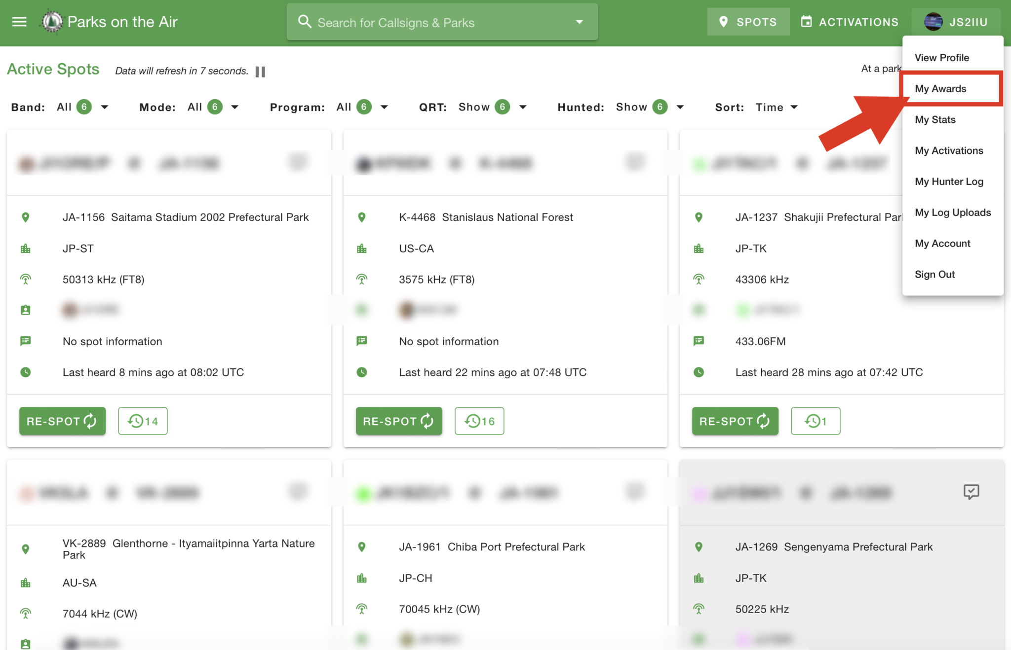 POTAを始める（2025年2月） | アマチュア無線局JS2IIU